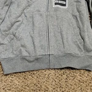 Puma | Jackets & Coats | Mens Grey Puma Fleece Track Jacket | Poshmark